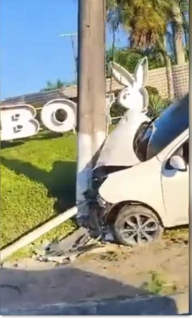 VÍDEO: Carro colide contra poste na avenida Torquato Tapajós, em Manaus ...